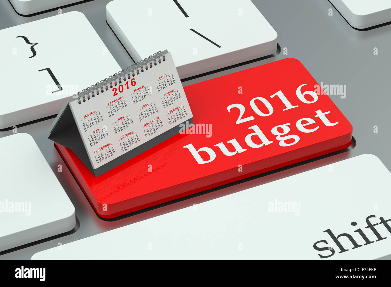 budget 2016 concept on the keyboard Stock Photo - Alamy