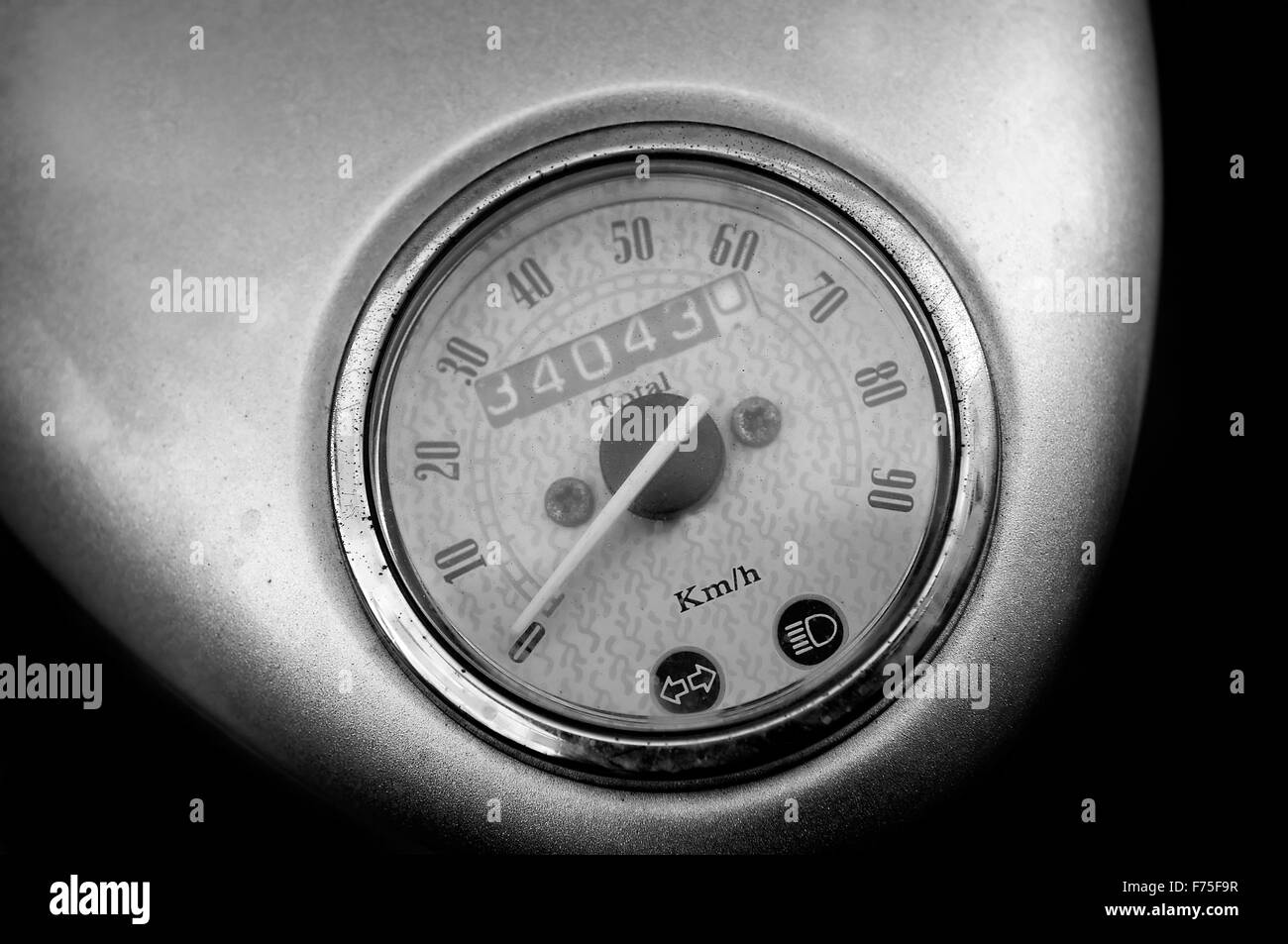 Distance counter Black and White Stock Photos & Images - Alamy