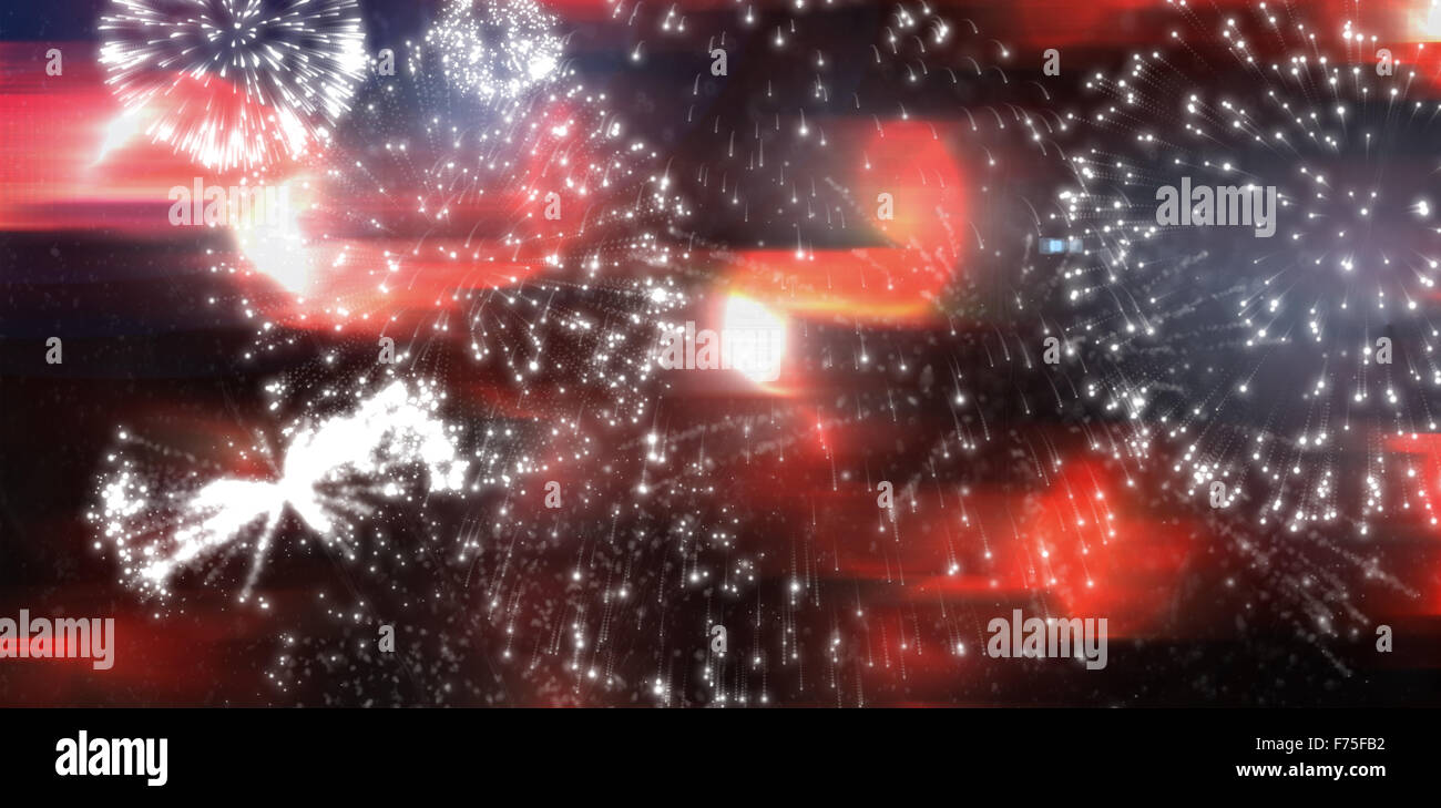 White fireworks exploding on black background Stock Photo - Alamy