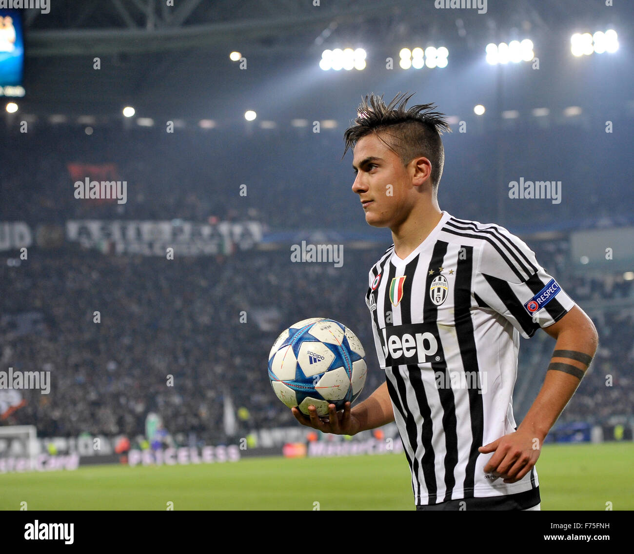 Turin, Italy. 25th Nov, 2015. Paulo Dybala during the Uefa Champions ...
