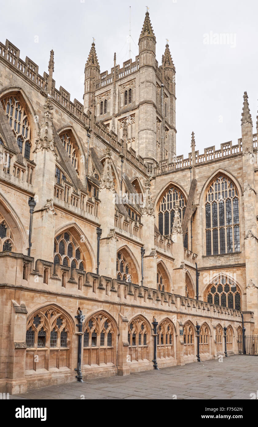 Gothic Bath Abbey in Bath, Somerset England United Kingdom UK Stock ...