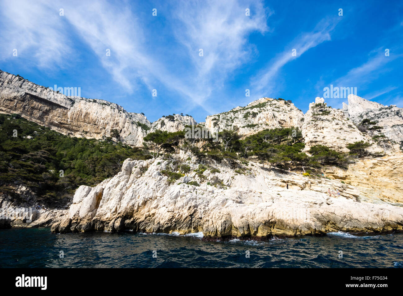 Cassis rocks boat trip Stock Photo - Alamy
