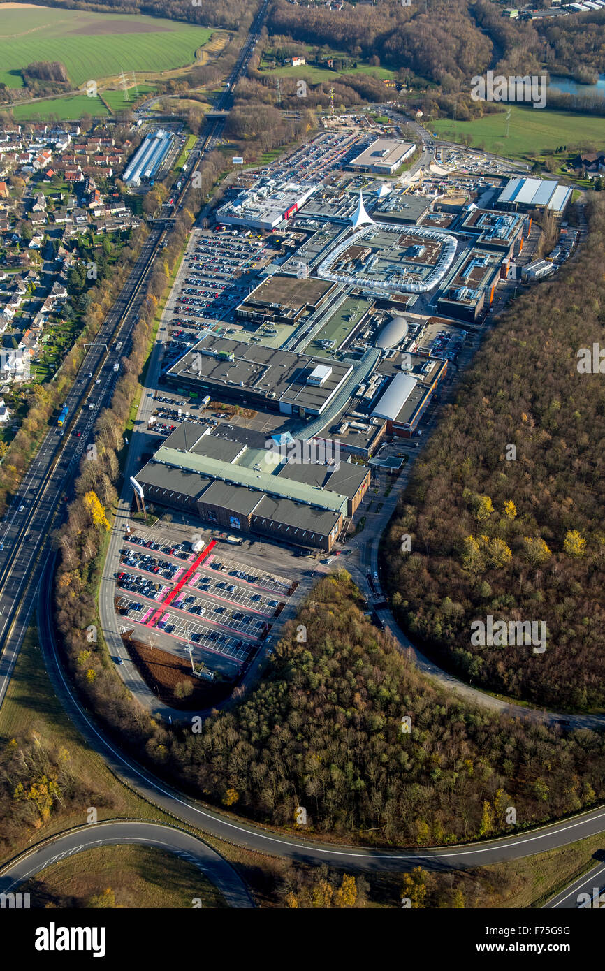 Ruhr Park Bochum on the A40 A43, shopping center, remodeling, roofing, restructuring, facelift ...