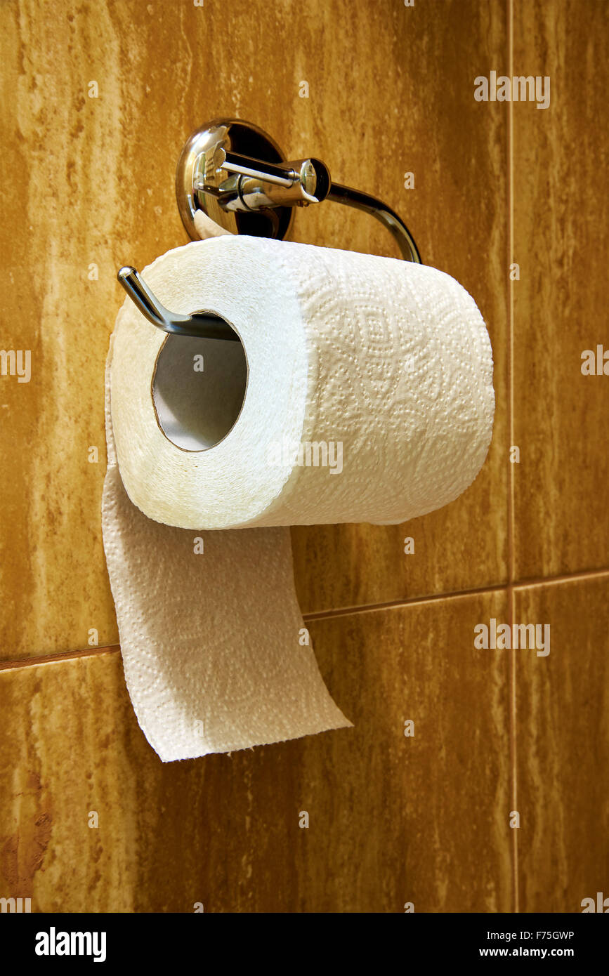 Toilet paper roll end metal hi-res stock photography and images - Alamy