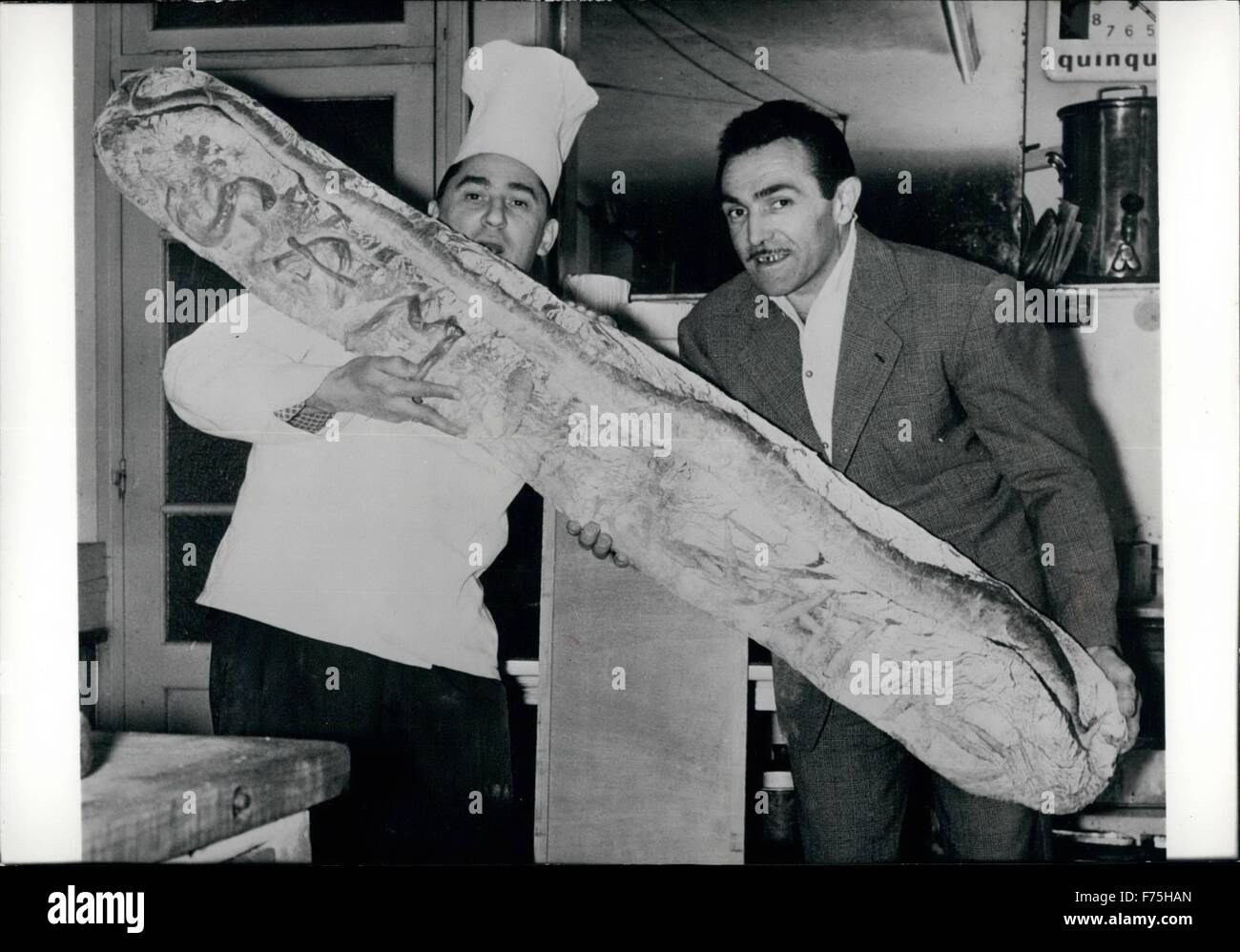 1962 - Bread for giant.: This giant french bread was baked by Sam ...