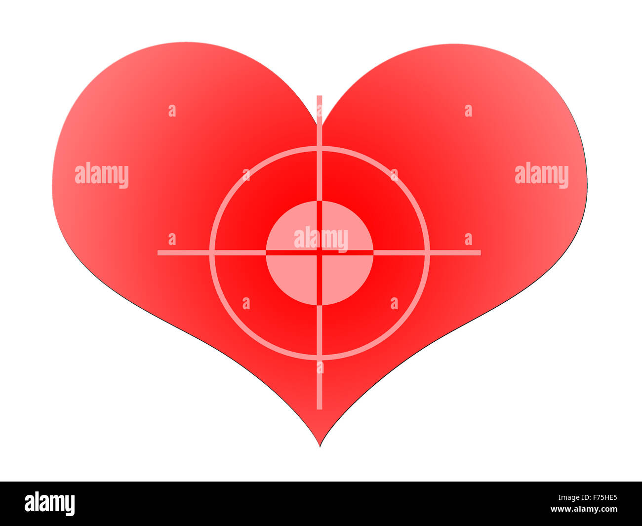 Heart gun Cut Out Stock Images & Pictures - Alamy