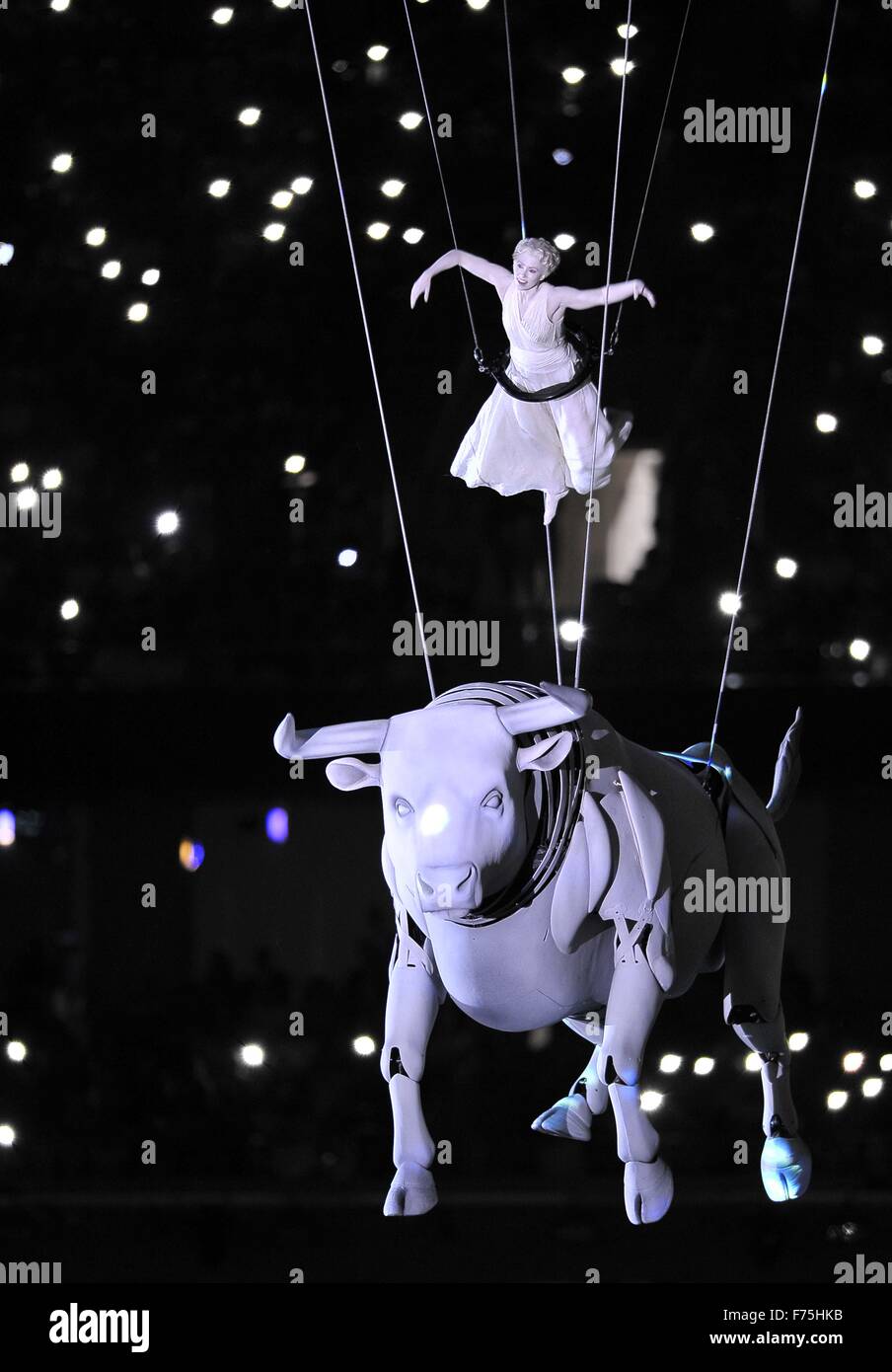 Bull and dancer. Opening Ceremony. Olympic Stadium. Baku. Azerbaijan ...
