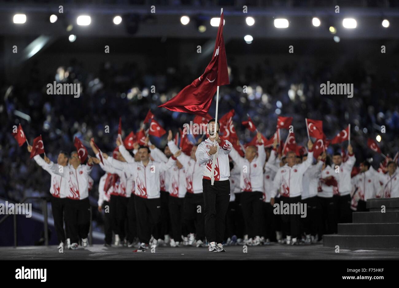 Tur turkey athletes parade olympic stadium azerbaijan hi-res stock ...
