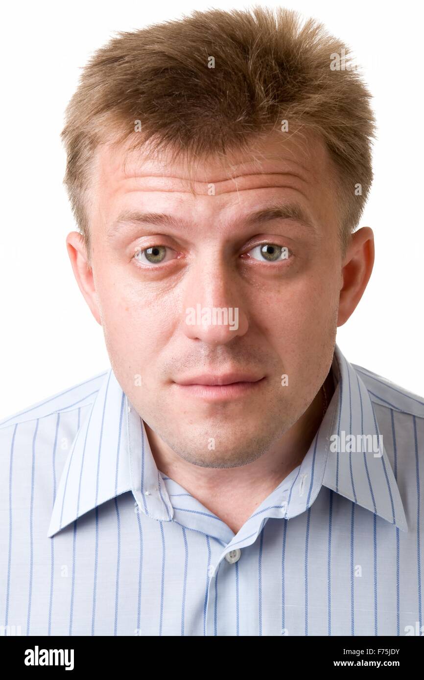 The dissatisfied man Stock Photo - Alamy