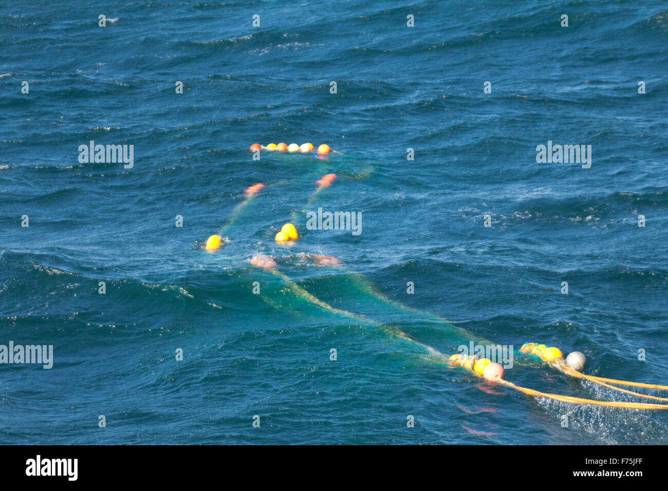 beginning of fishing of fish trawl Stock Photo - Alamy