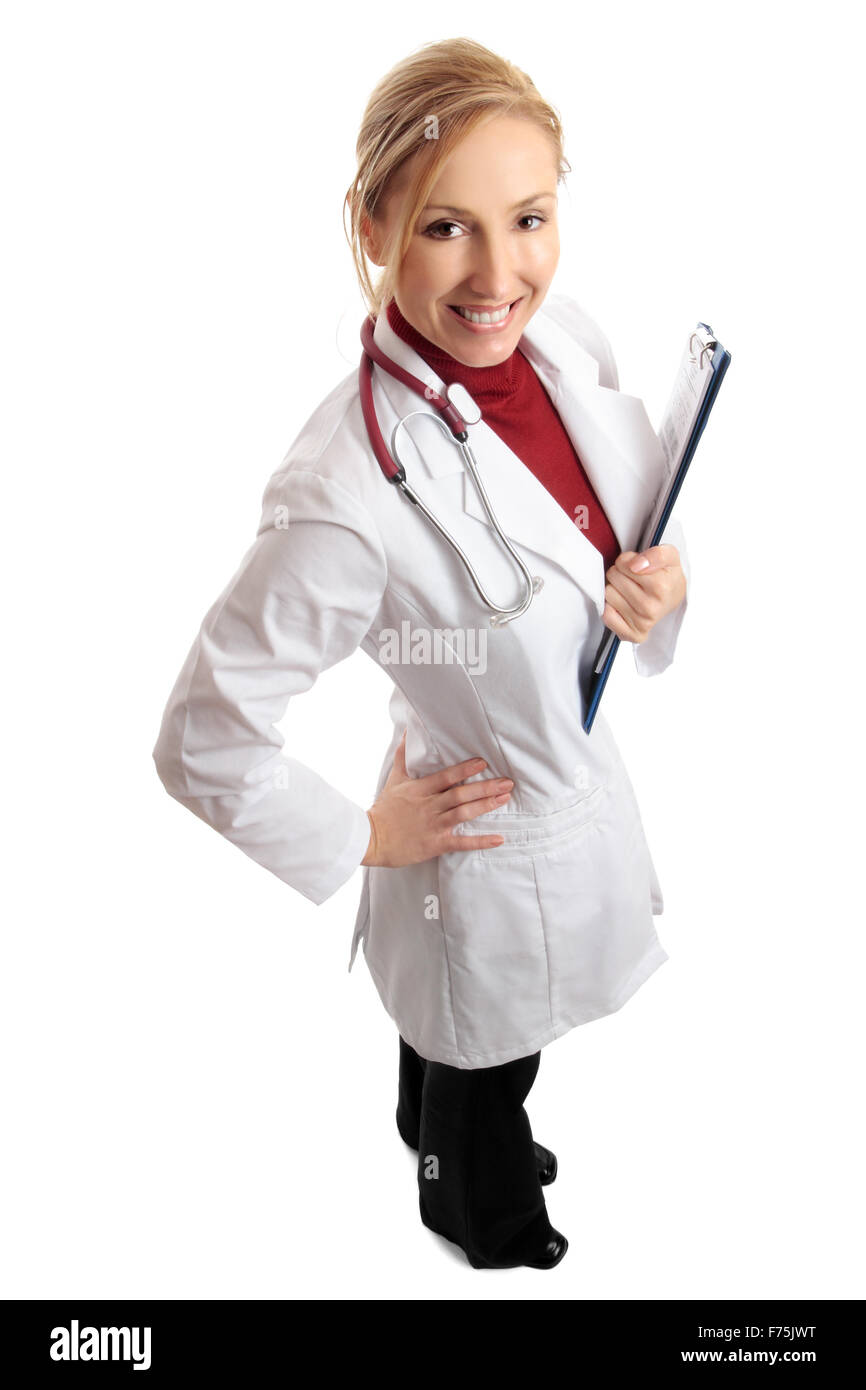 Full body female doctor Cut Out Stock Images & Pictures - Alamy