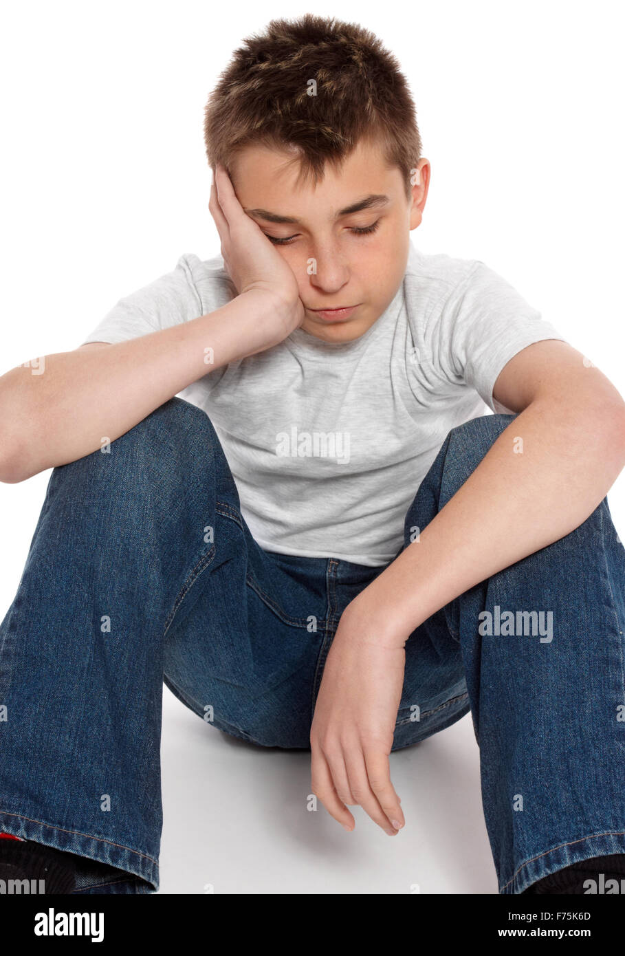 Bored, lonely, tired, depressed boy sitting Stock Photo - Alamy Bored, lonely, tired, depressed boy sitting Stock Photo - Alamy