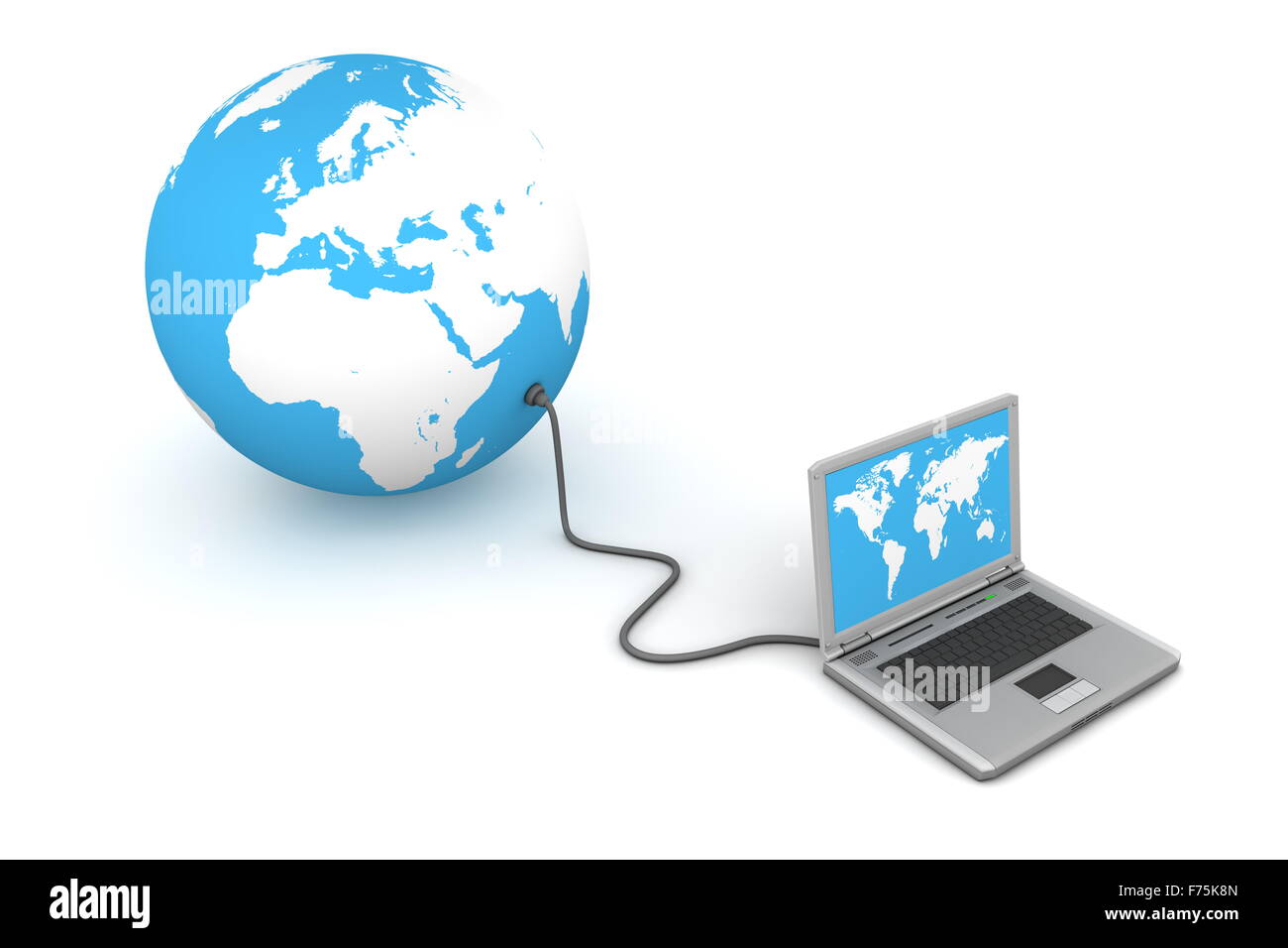 Connected to the Blue World Stock Photo - Alamy