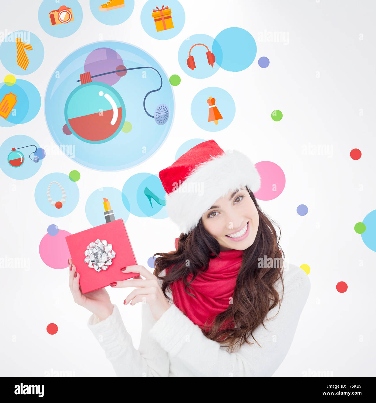 Woman presenting white cosmetic hi-res stock photography and images - Alamy