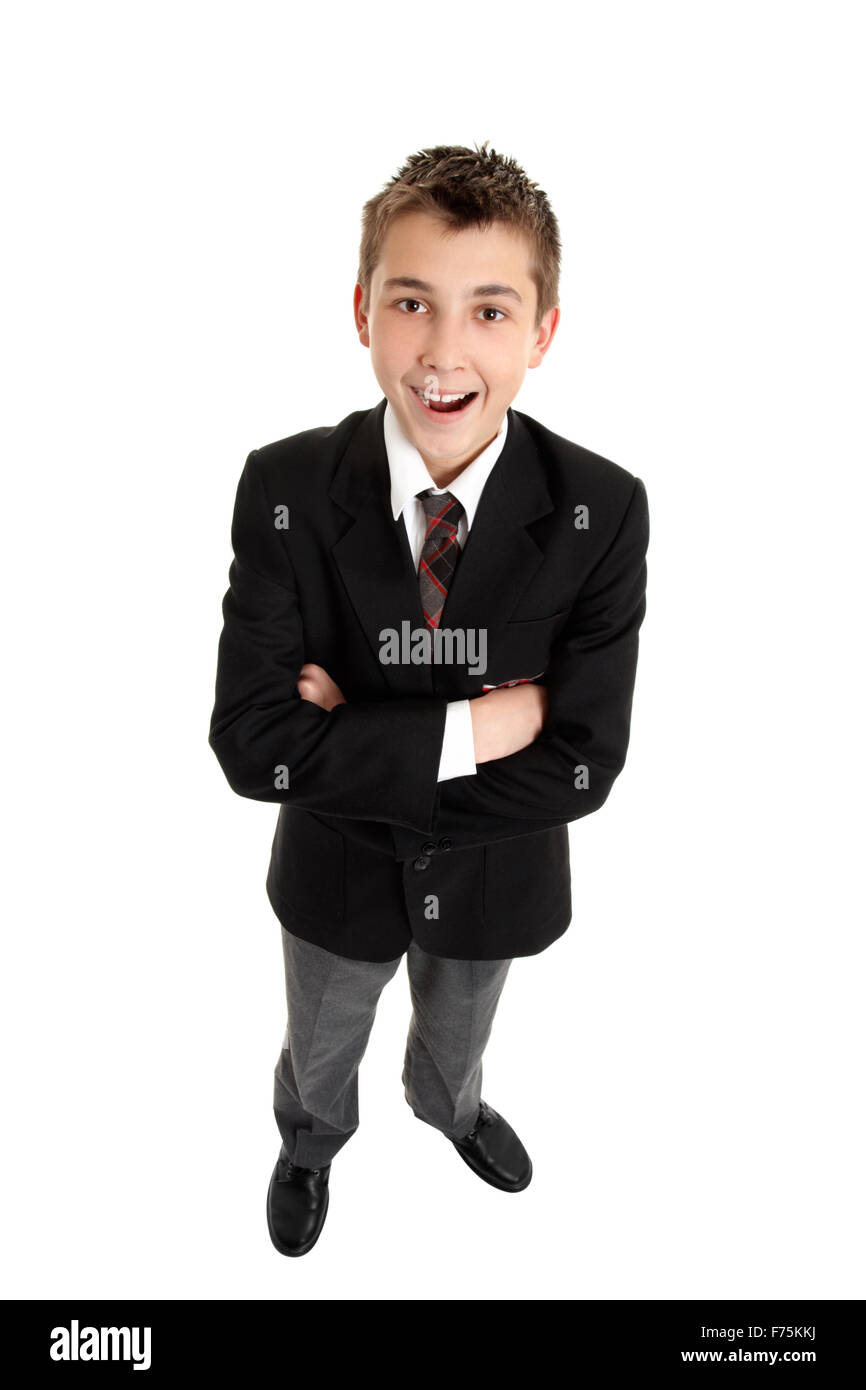 Smiling school student Stock Photo - Alamy