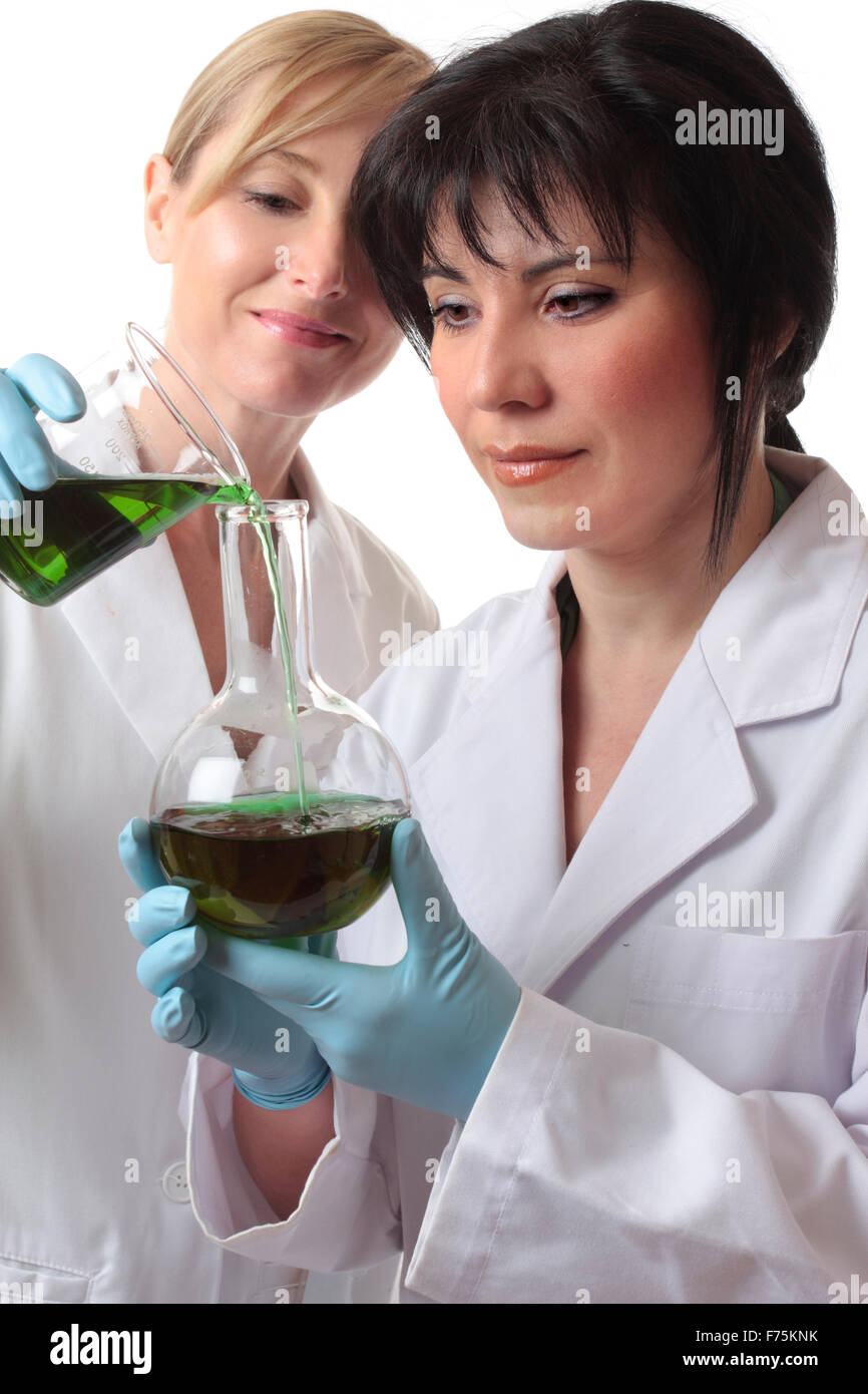 Chemists doing research Stock Photo - Alamy
