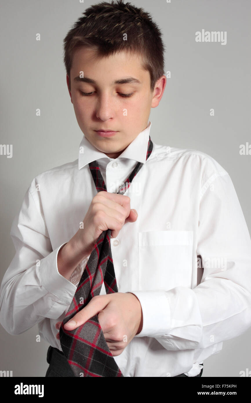 Getting dressed school uniform hi-res stock photography and images - Alamy
