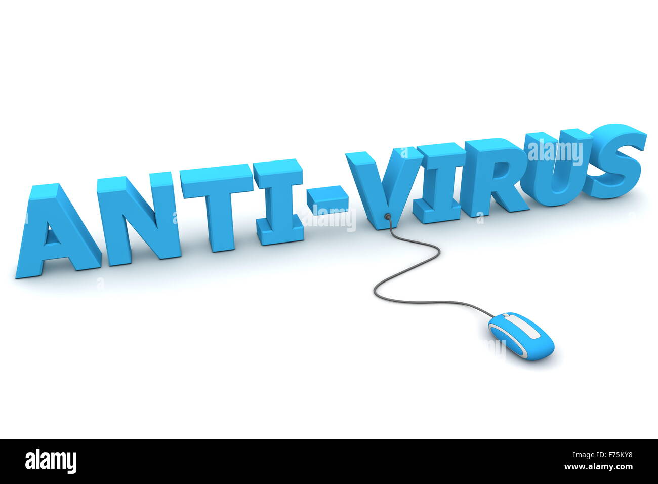 Browse Anti-Virus - Blue Mouse Stock Photo - Alamy