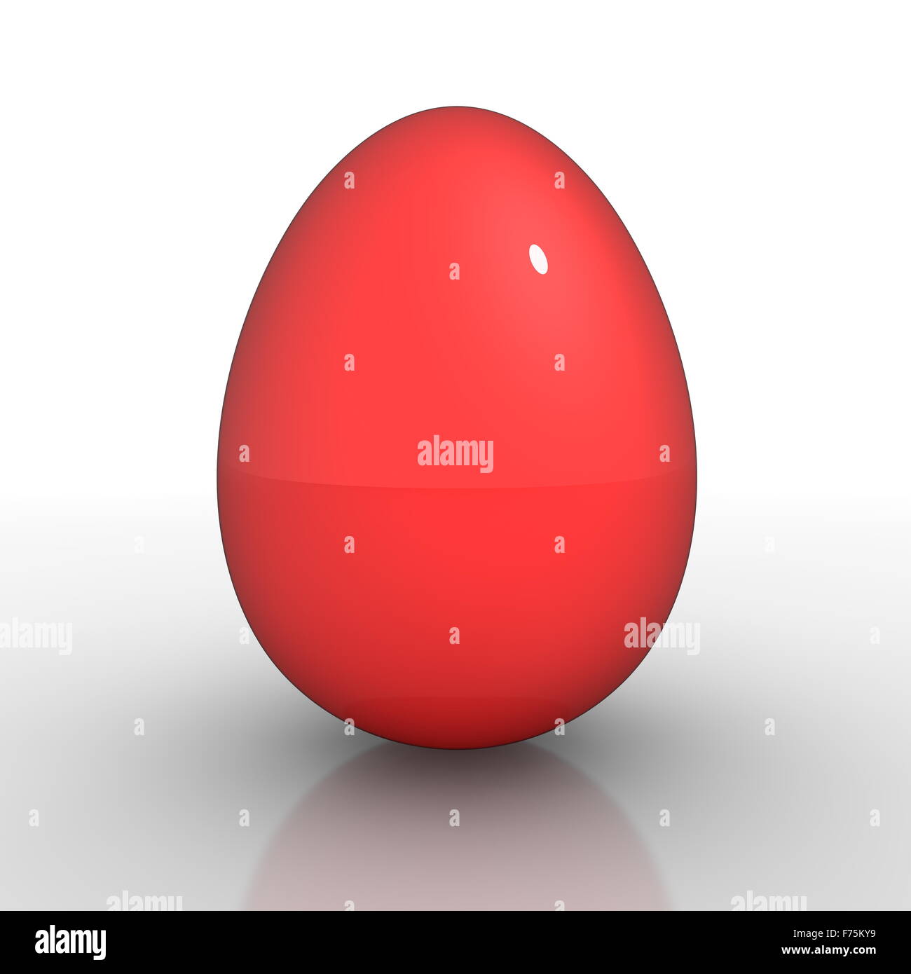 A Shiny Red Egg Stock Photo - Alamy