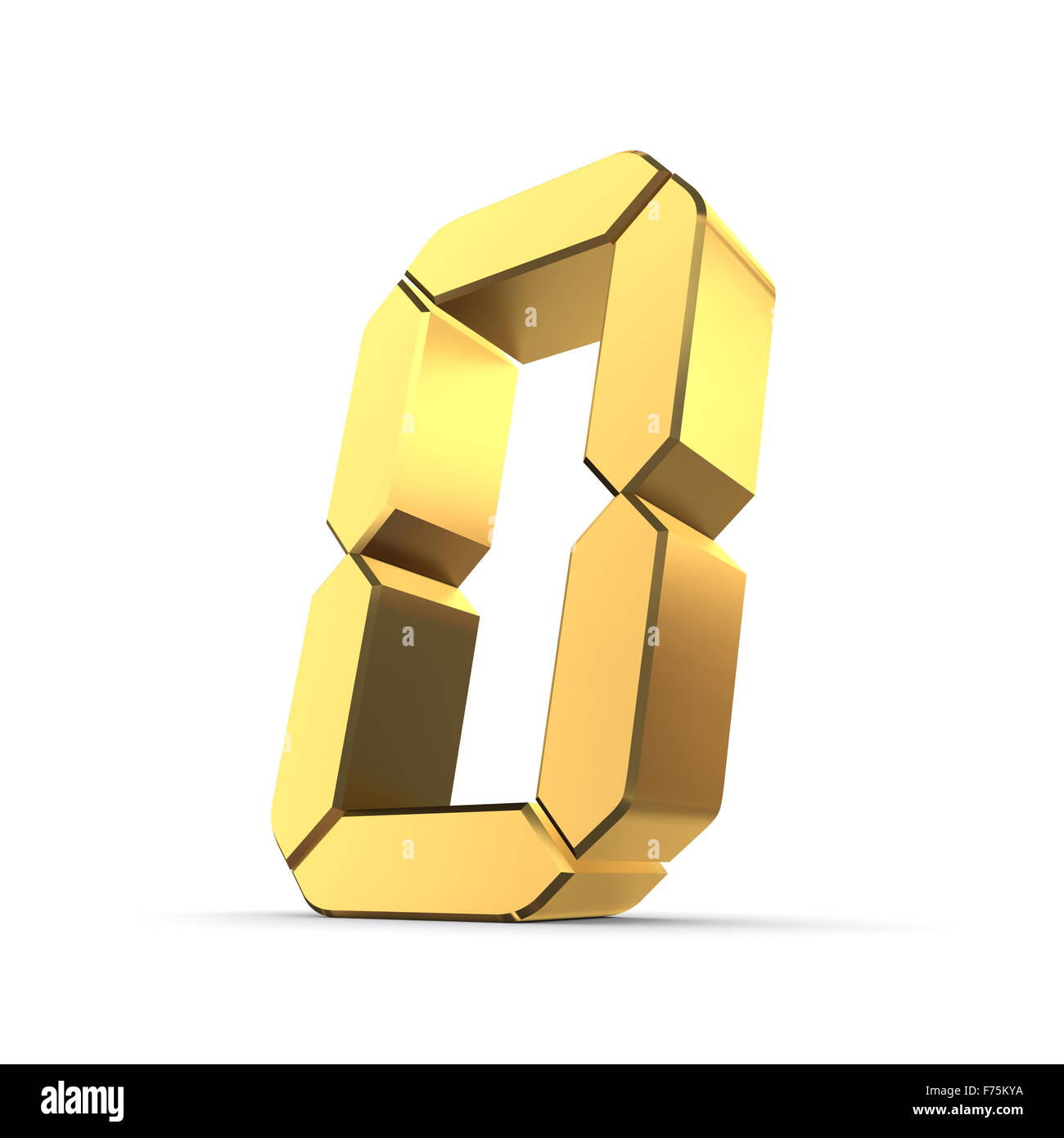 Gold metal number zero Cut Out Stock Images & Pictures - Alamy
