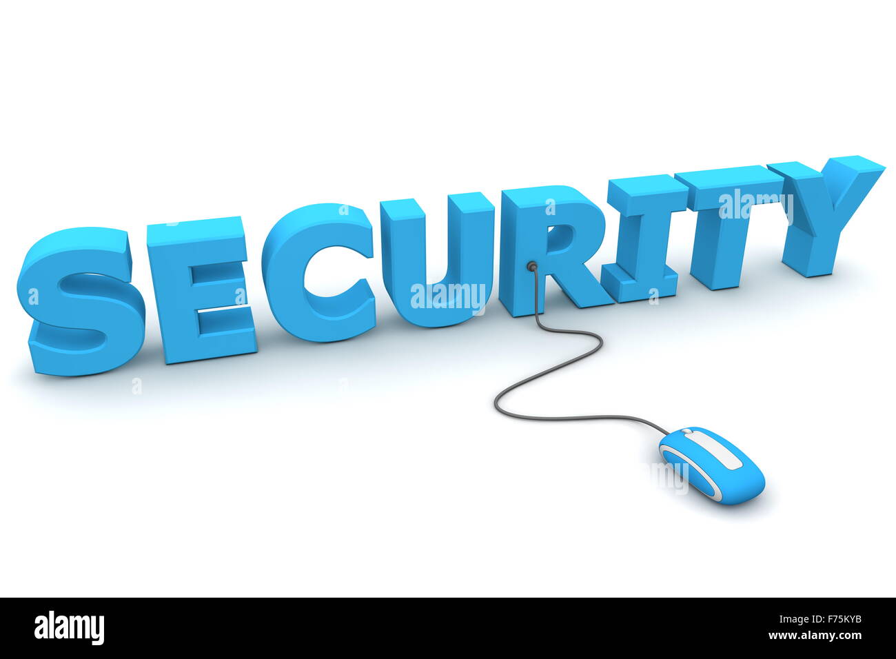 Browse with Security - Blue Mouse Stock Photo - Alamy