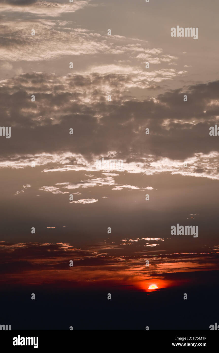 dramatic red sunset Stock Photo - Alamy