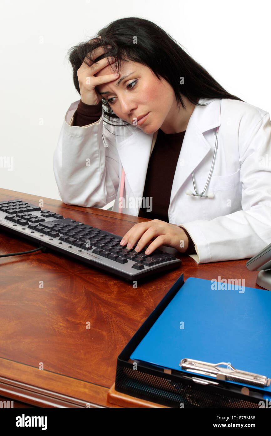 Exasperated doctor hi-res stock photography and images - Alamy