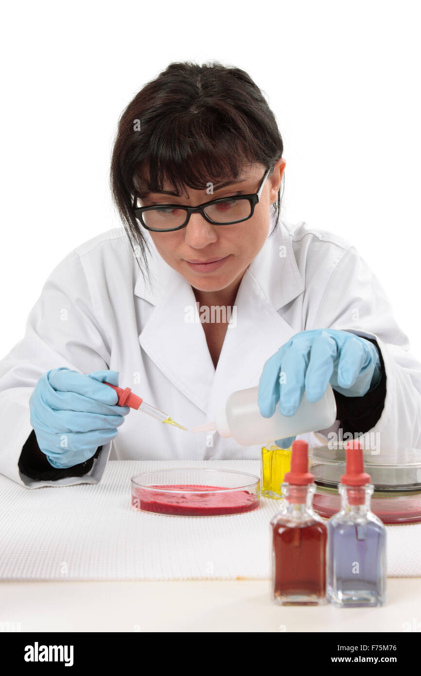 Scientist chemist at work Stock Photo - Alamy