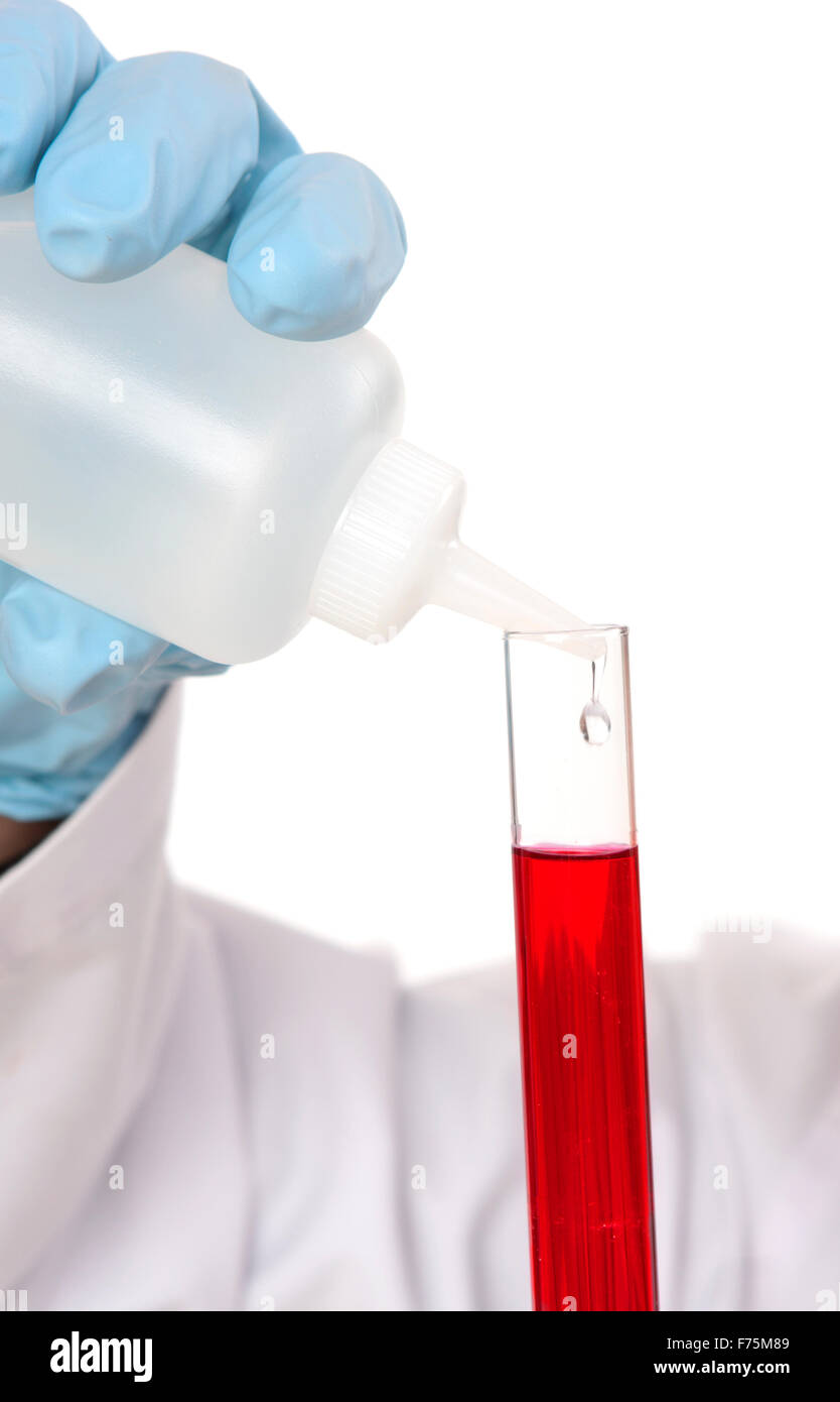 Test tube and dropper bottle Stock Photo - Alamy
