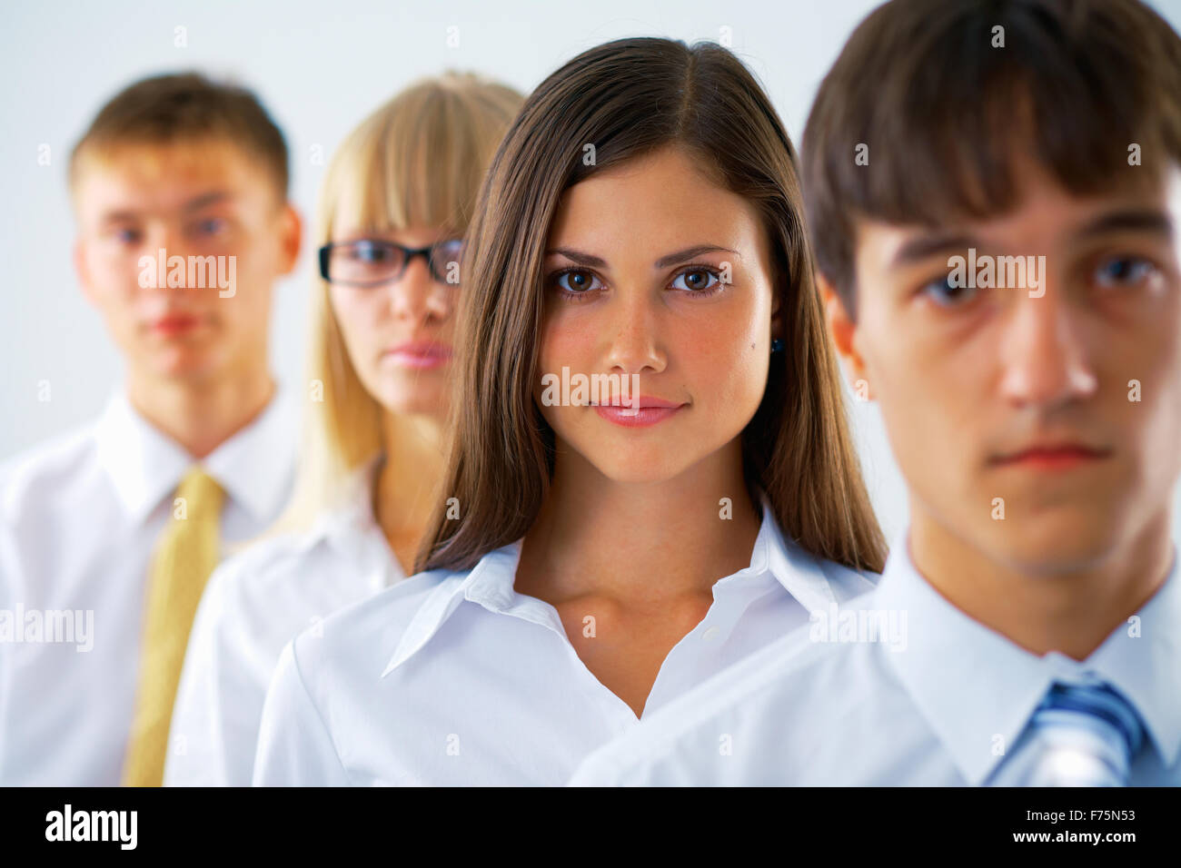 Business woman with her colleagues Stock Photo - Alamy