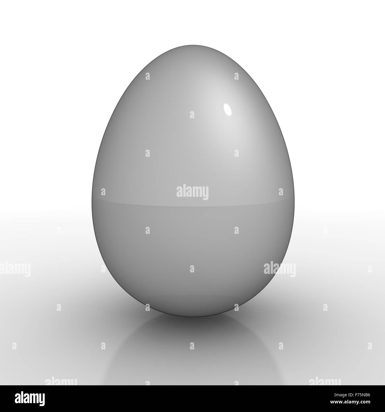 A Shiny Silver Grey Egg Stock Photo - Alamy