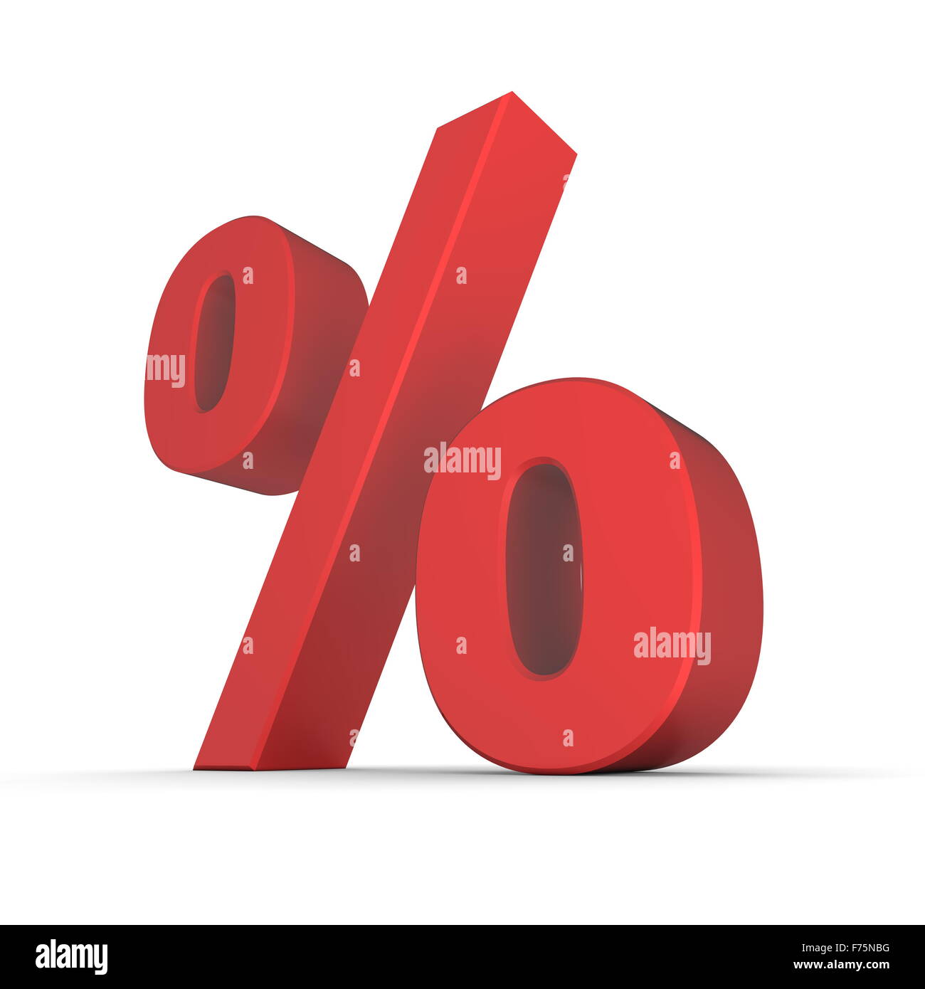 Shiny Red Percentage Symbol Stock Photo - Alamy