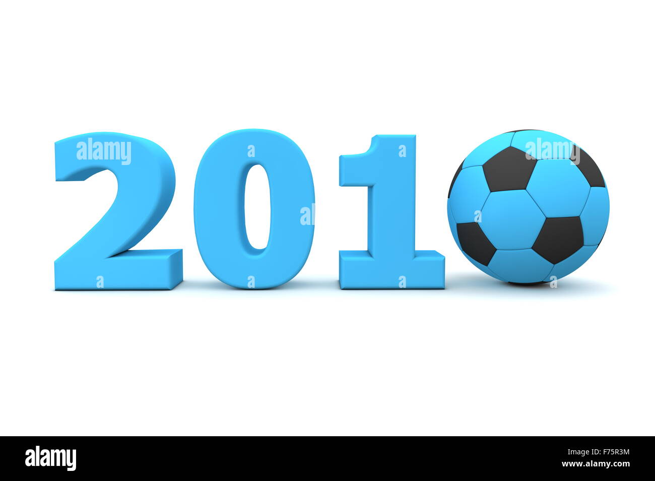 Football Year 2010 - Blue Stock Photo - Alamy