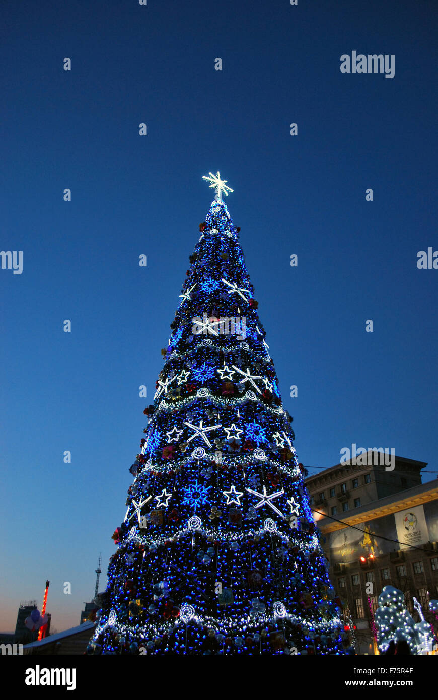 Main ukrainian christmas tree hi-res stock photography and images - Alamy