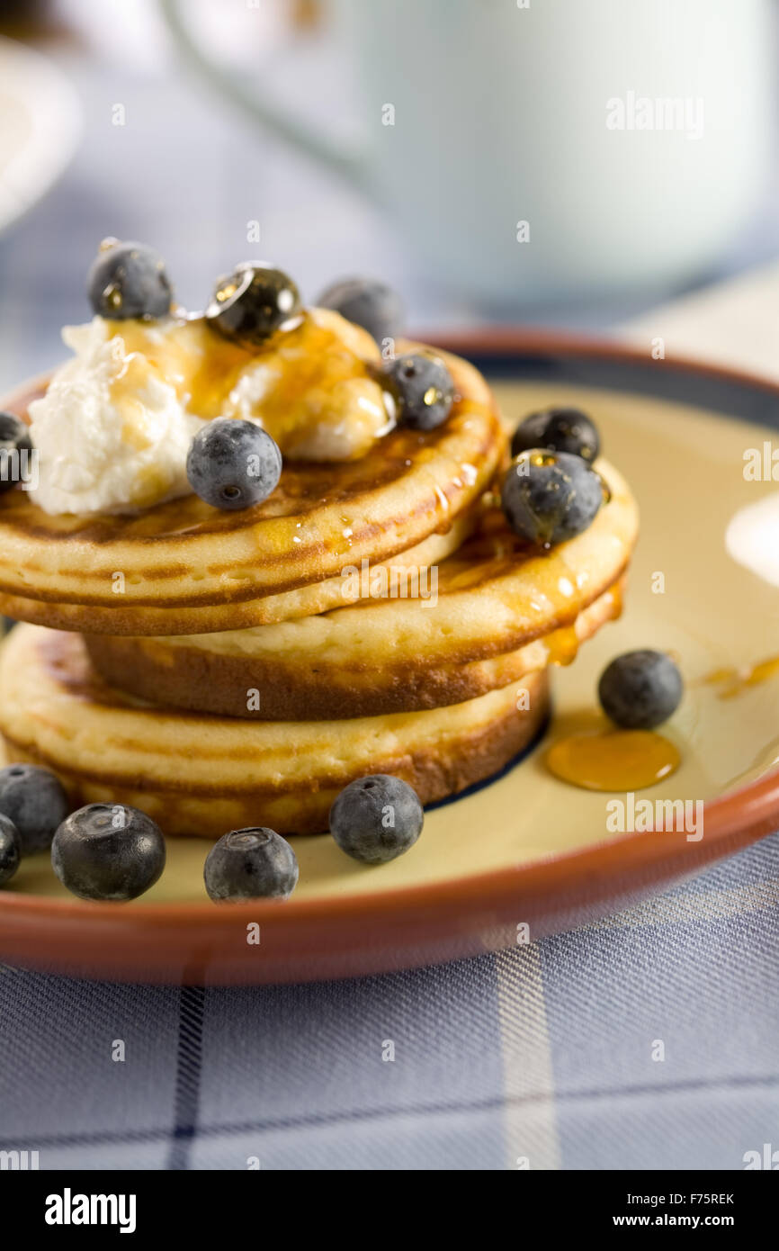 Pancakes for breakfast Stock Photo - Alamy
