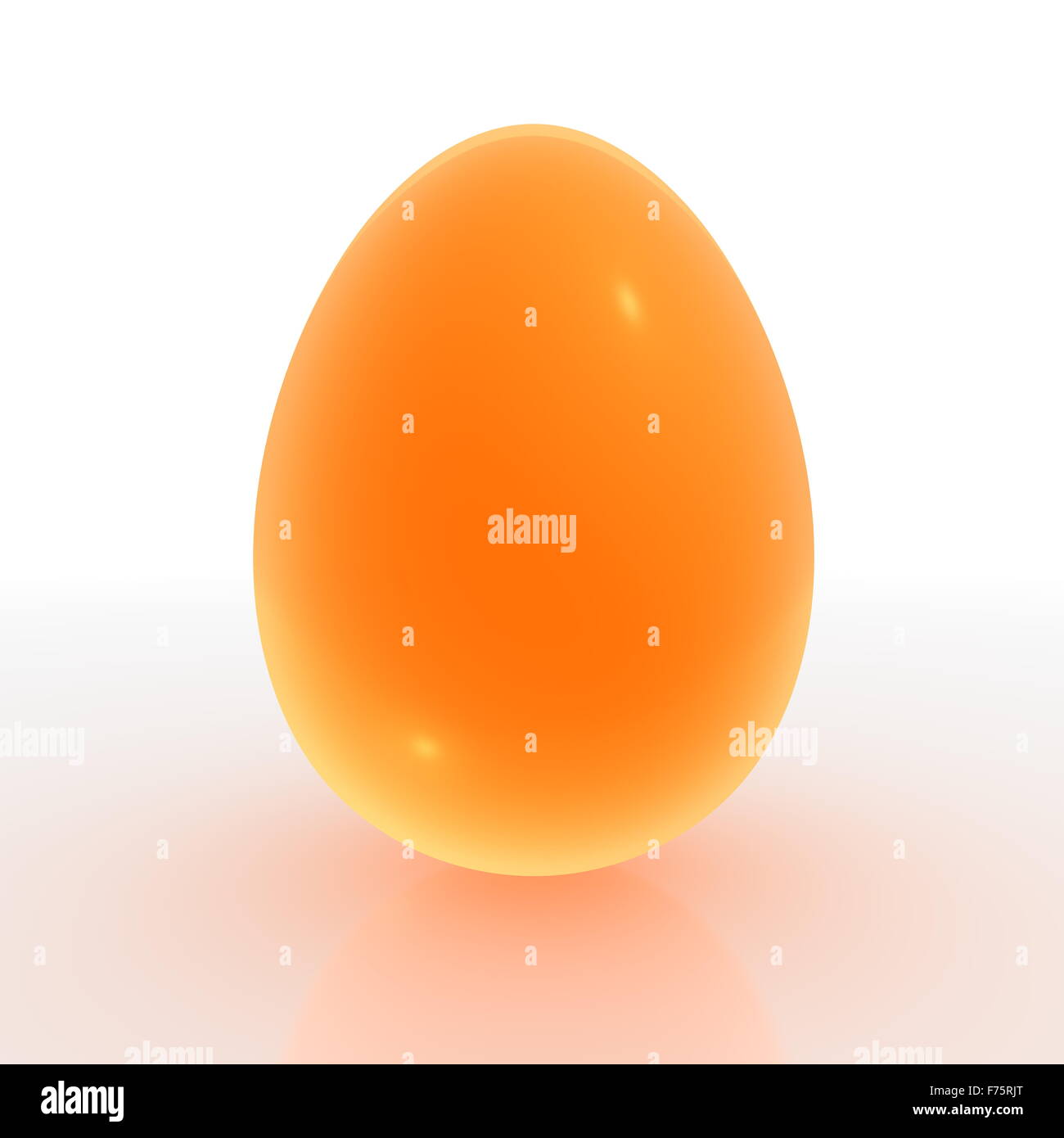 A Translucent Orange Egg Stock Photo - Alamy