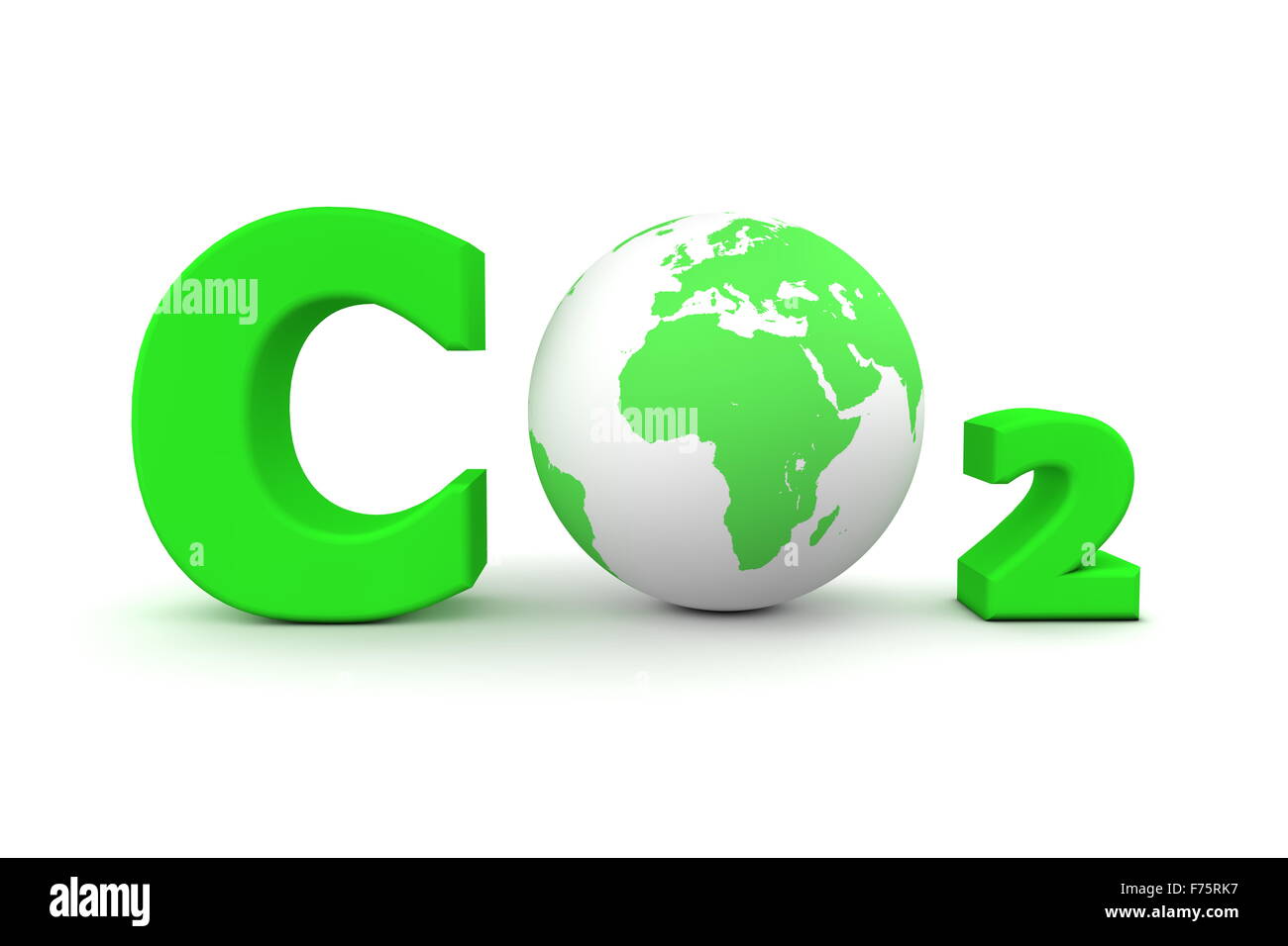 Global Carbon Dioxide CO2 - Green Stock Photo - Alamy