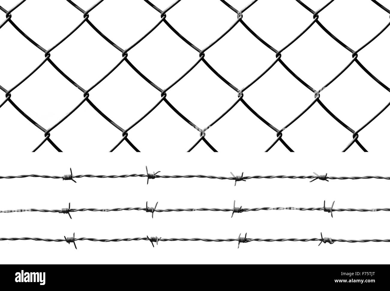 String barbed wire Black and White Stock Photos & Images - Alamy