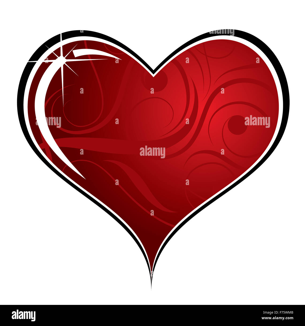 Shining heart hi-res stock photography and images - Alamy
