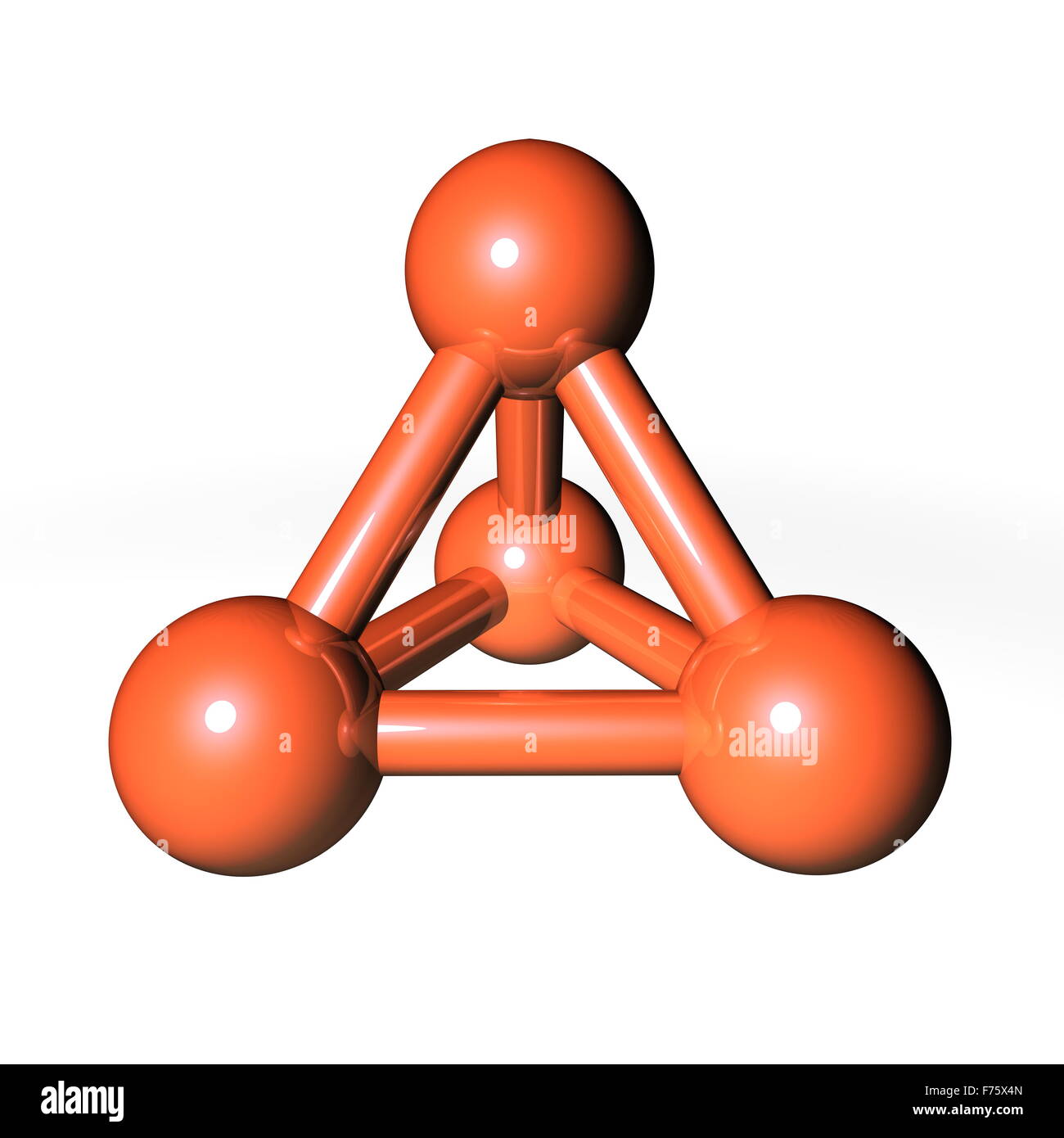 Molecule Structure Brownish-Orange Stock Photo - Alamy