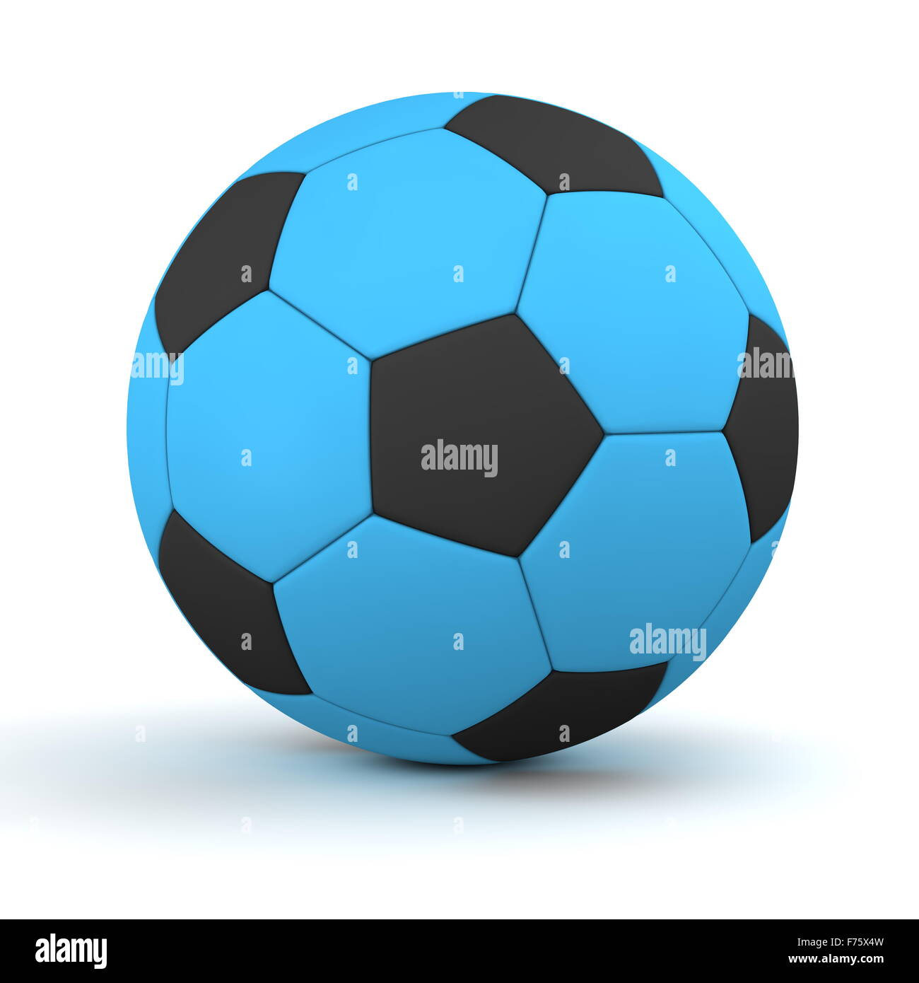 Classic Football in Blue and Black Stock Photo - Alamy