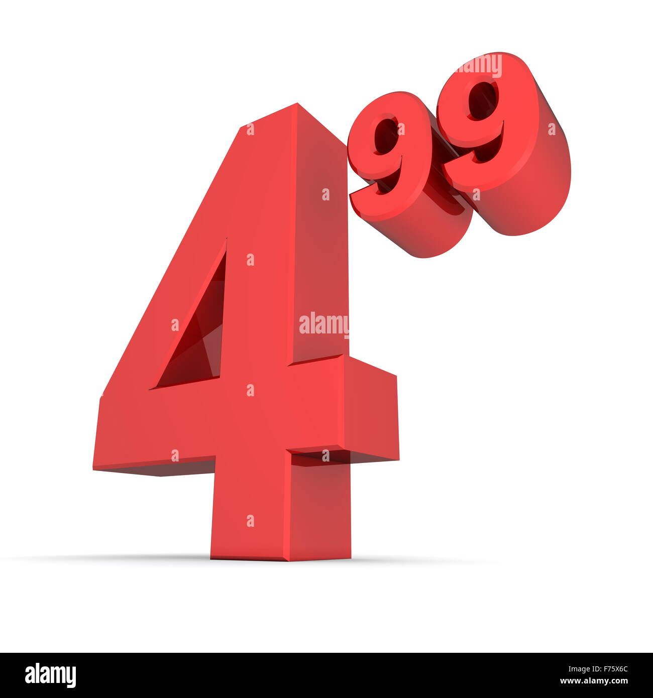 4 99 Cut Out Stock Images & Pictures - Alamy