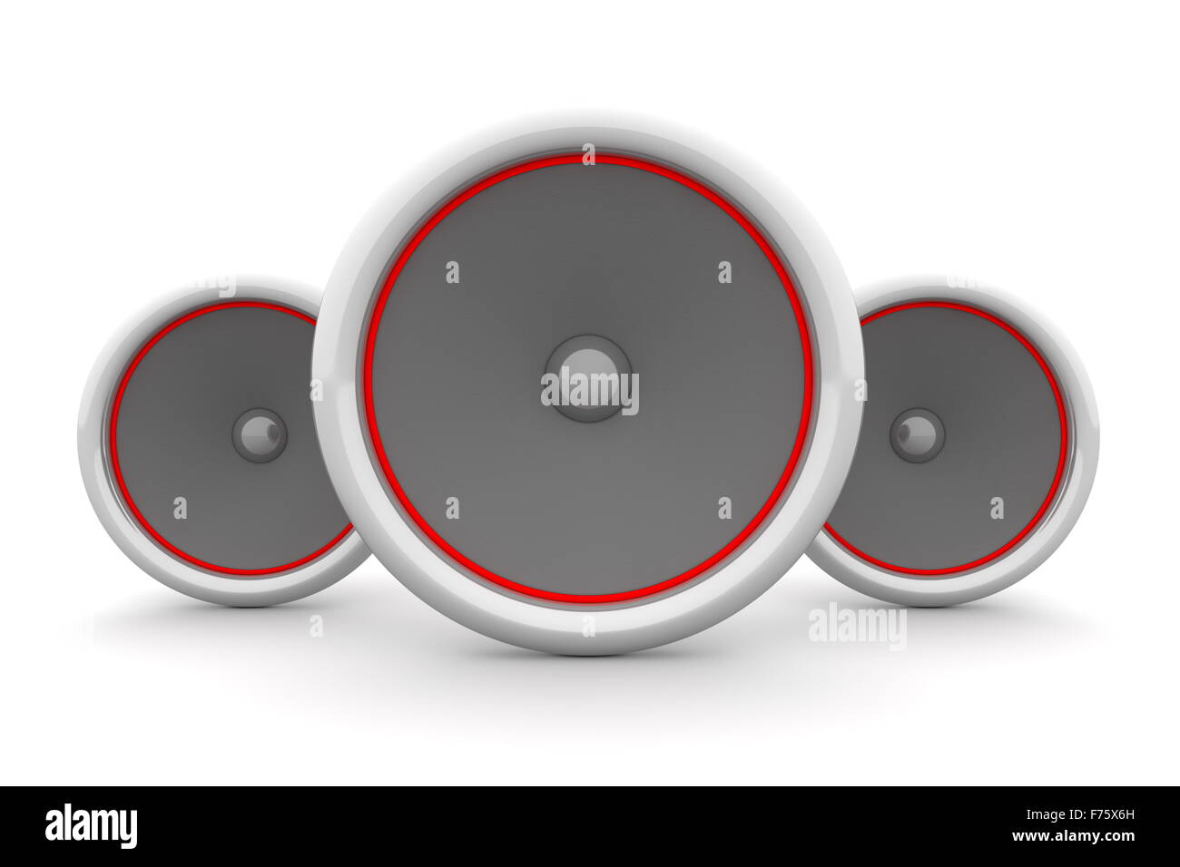 Red speakers Cut Out Stock Images & Pictures - Alamy
