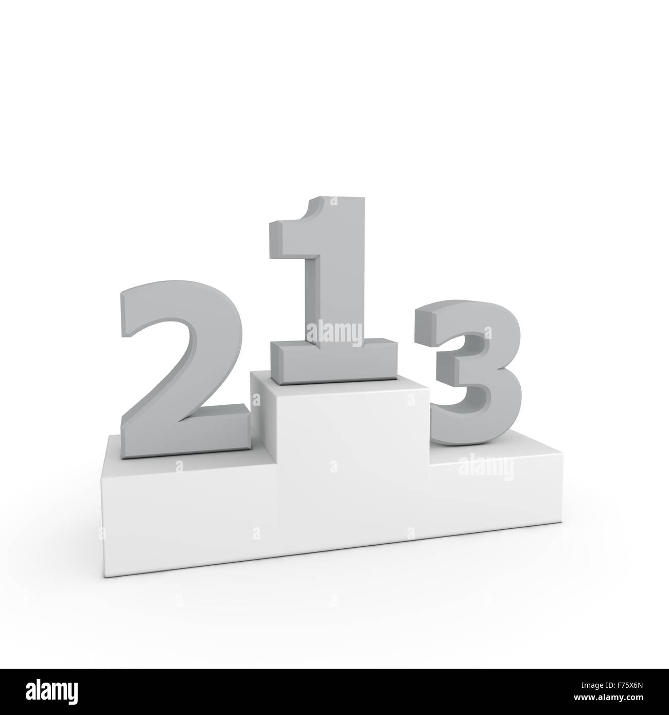 Victory Podium - Grey Numbers 1, 2, 3 Stock Photo - Alamy