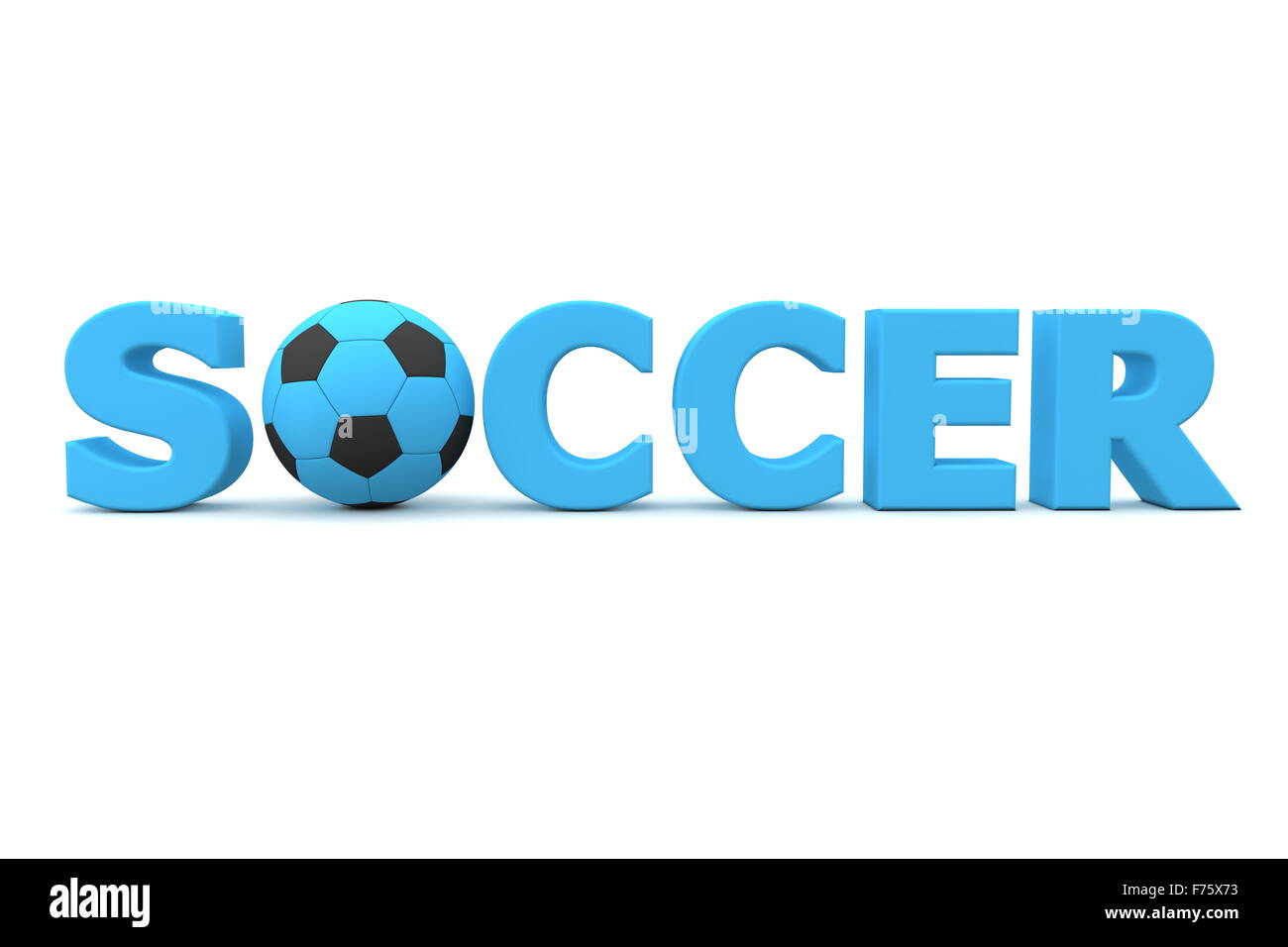 Football Soccer Blue Stock Photo - Alamy