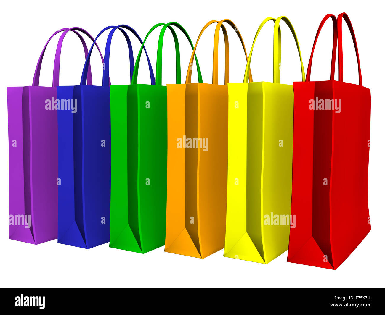 Colors shopping bags Stock Photo - Alamy