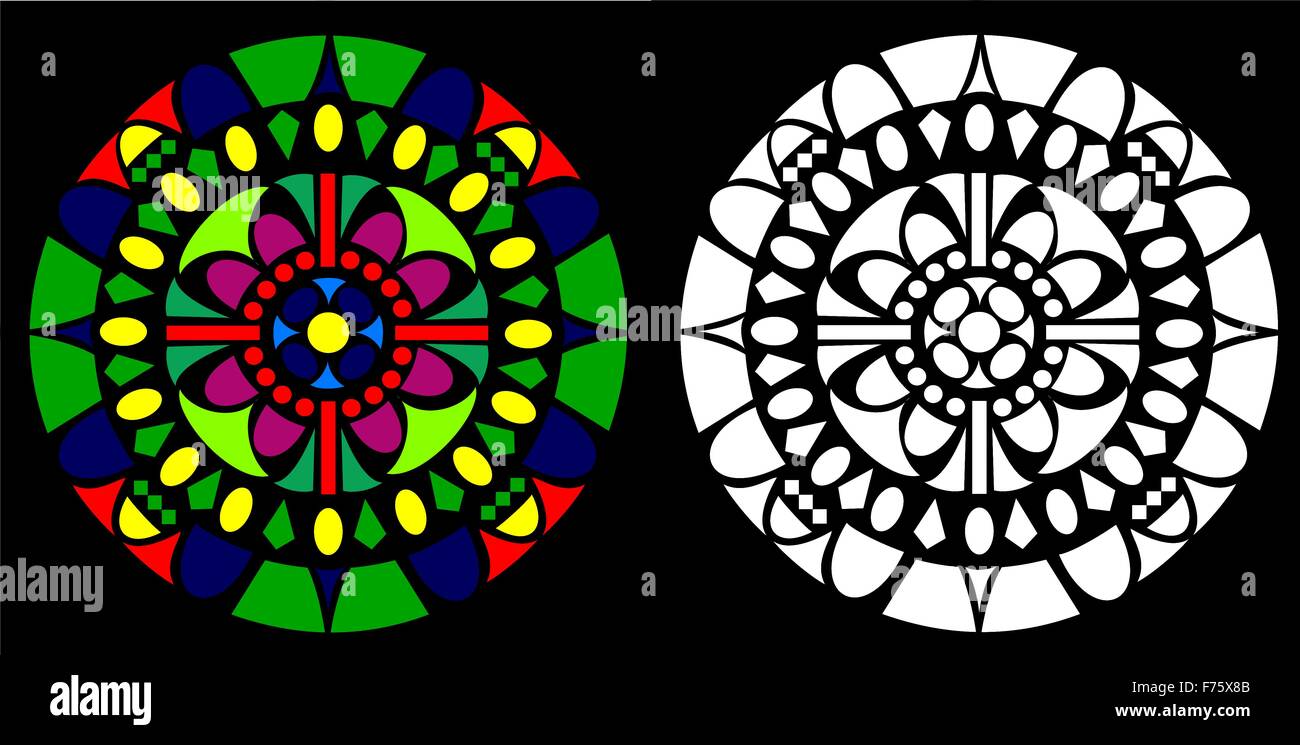 Simple mandala hi-res stock photography and images - Alamy