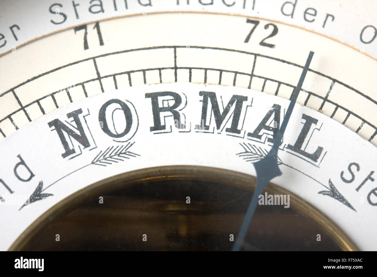 detail of an old barometer Stock Photo - Alamy