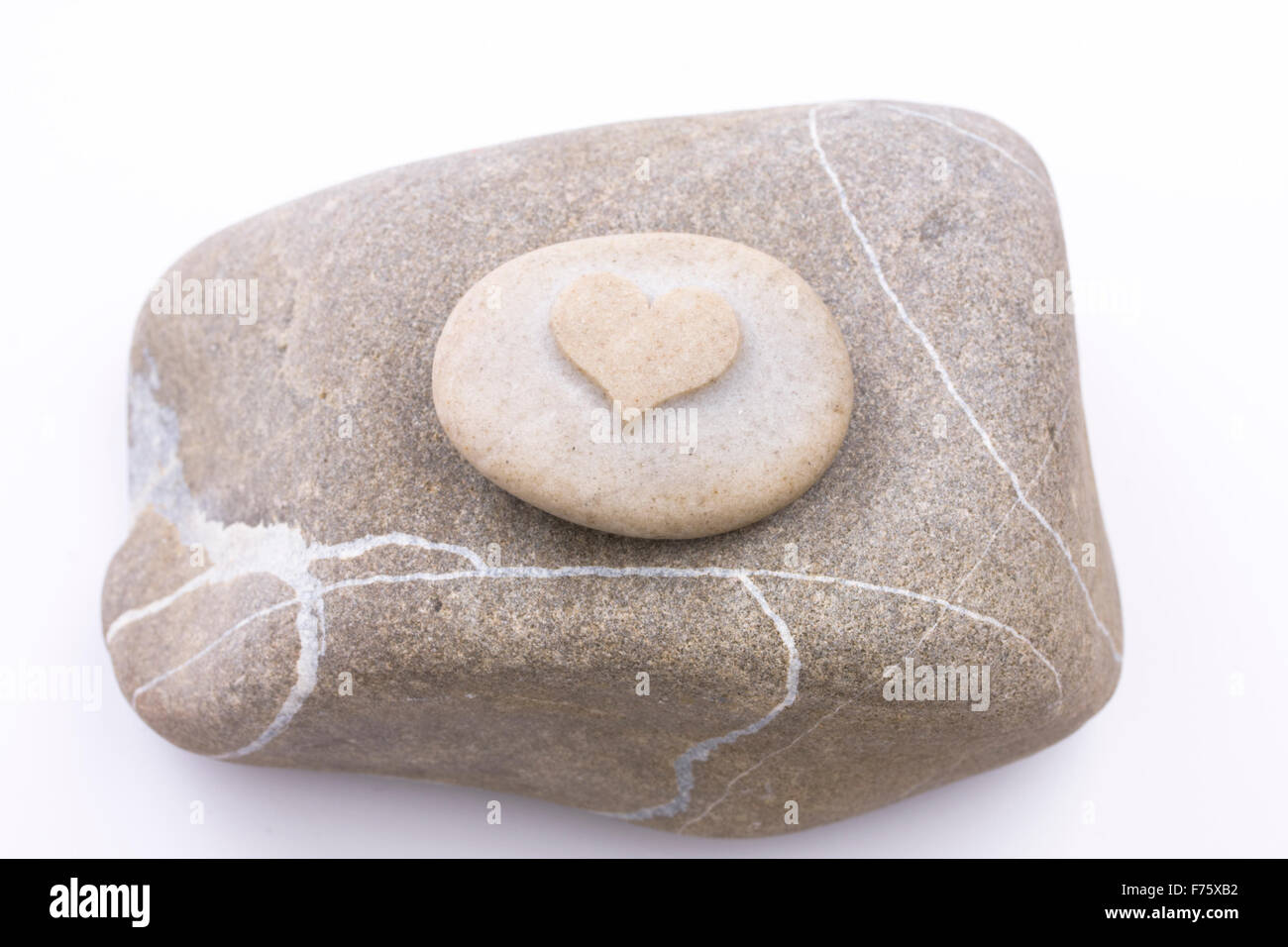 heart shaped stone Stock Photo - Alamy