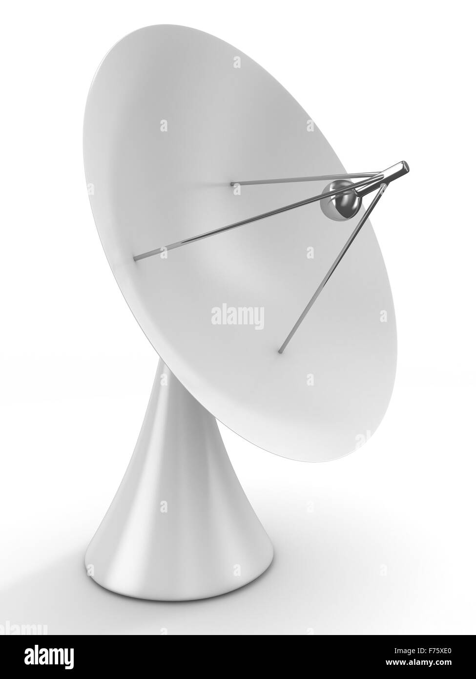satellite aerial on white background. Isolated 3D image Stock Photo - Alamy